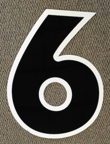 THE NUMBER “6” – BLACK / WHITE | Yard Greetings Lawn Signs | Happy ...