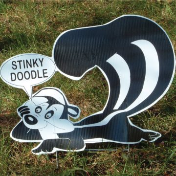 Skunks | Yard Greetings Lawn Signs | Happy Birthday | Yard Cards