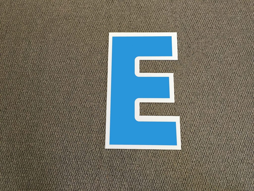 blue white letter e | Yard Greetings Lawn Signs | Happy Birthday | Yard ...