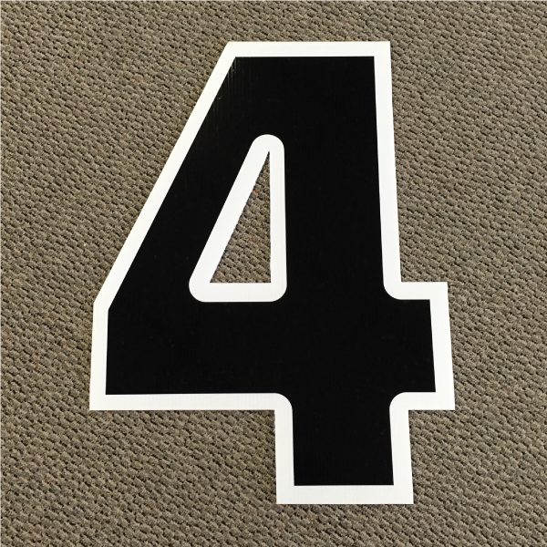 Number 4 | Yard Greetings Lawn Signs | Happy Birthday | Yard Cards