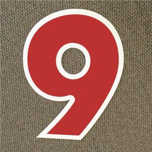 number-9-red-and-white-yard-greeting-card-sign-happy-birthday-over-the ...
