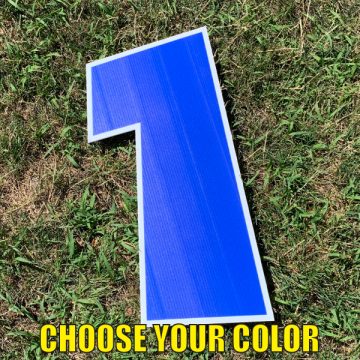 Number 1 – “Wacky” Style | Yard Greetings Lawn Signs | Happy Birthday ...